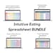 Intuitive Eating Spreadsheet Bundle (intuitive Eating Principle Tracker ...