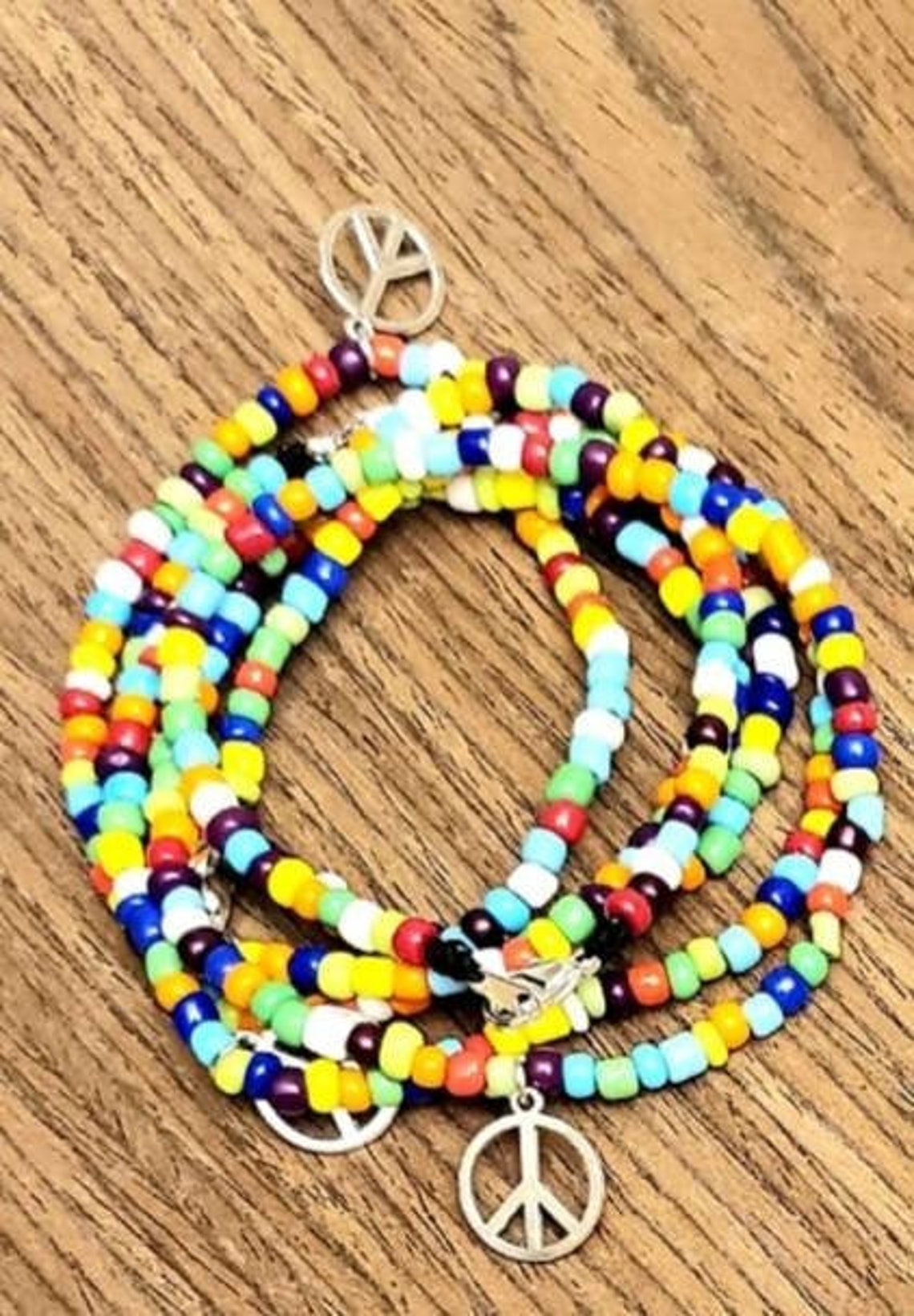 Hippie Jewelry for Women Peace Sign Choker Necklace or - Etsy