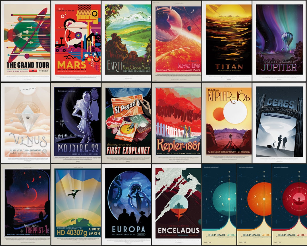 19 Posters - NASA JPL Visions of the Future Series - Space Travel ...