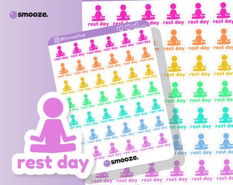 Rest Day Stickers - Etsy
