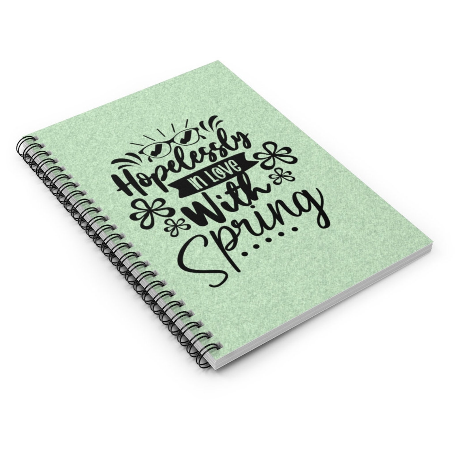 SPIRAL NOTEBOOK Spring Notebook Lined Notebook Cute | Etsy