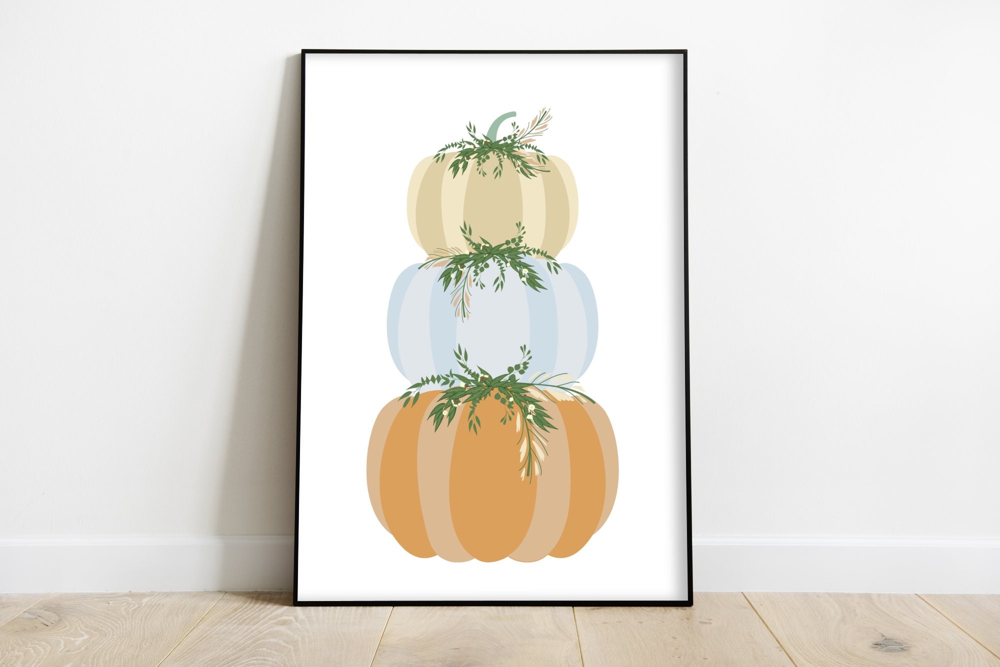 Calabazas Imprimibles Otoño Impresión Digital Fall Wall Decor - Etsy España