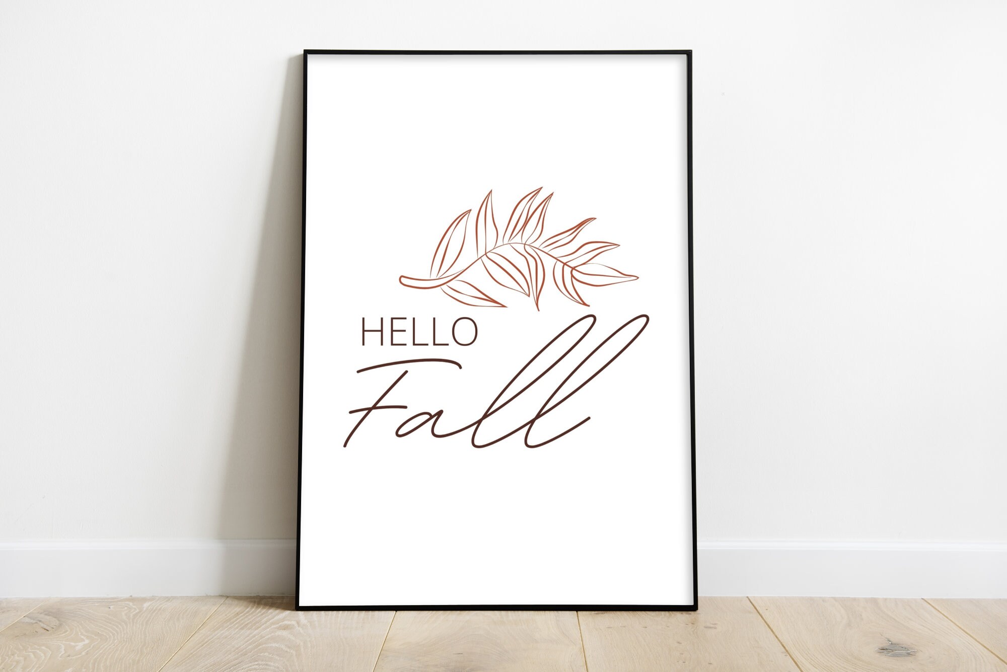 Hallo Herbst Digitaldruck Herbst Wand Dekor Digitaler Download Herbst ...
