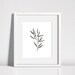 Set of Prints,black and White,watercolor Leaves,instant Digital ...