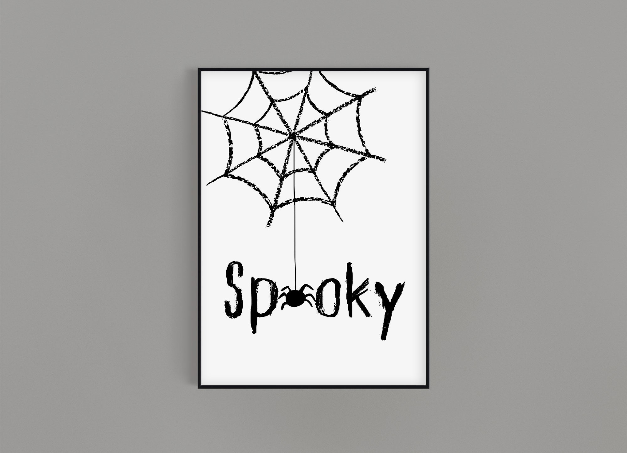Spooky Halloween Wall Decor Printable Halloween Art Instant Digital ...