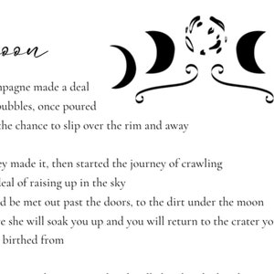 Custom Poem Print | Moon Phases Poster | Summer Night Sky | Chicago ...
