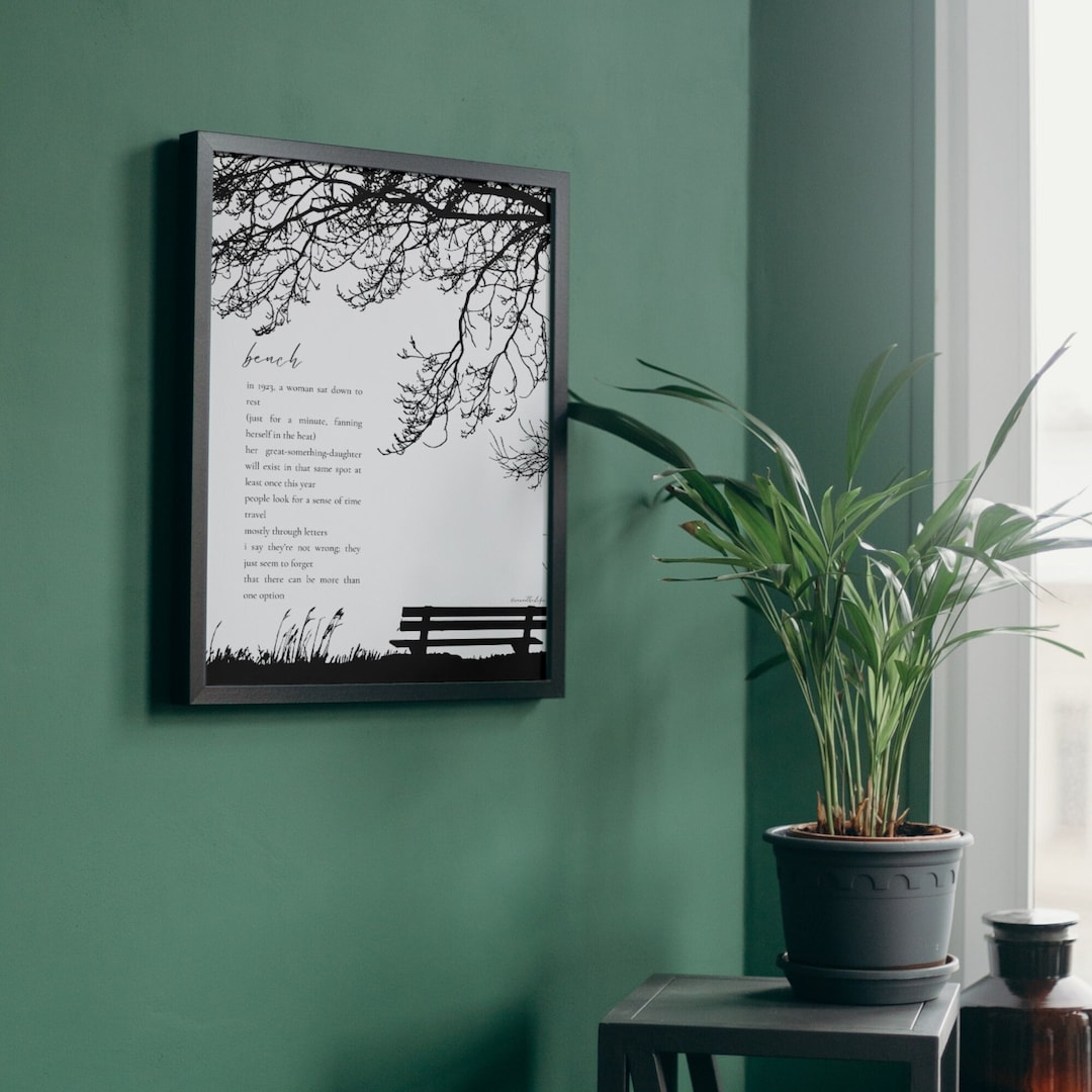 Bench | Minimalist Poetry | Black and White Poetry | Original Poetry ...
