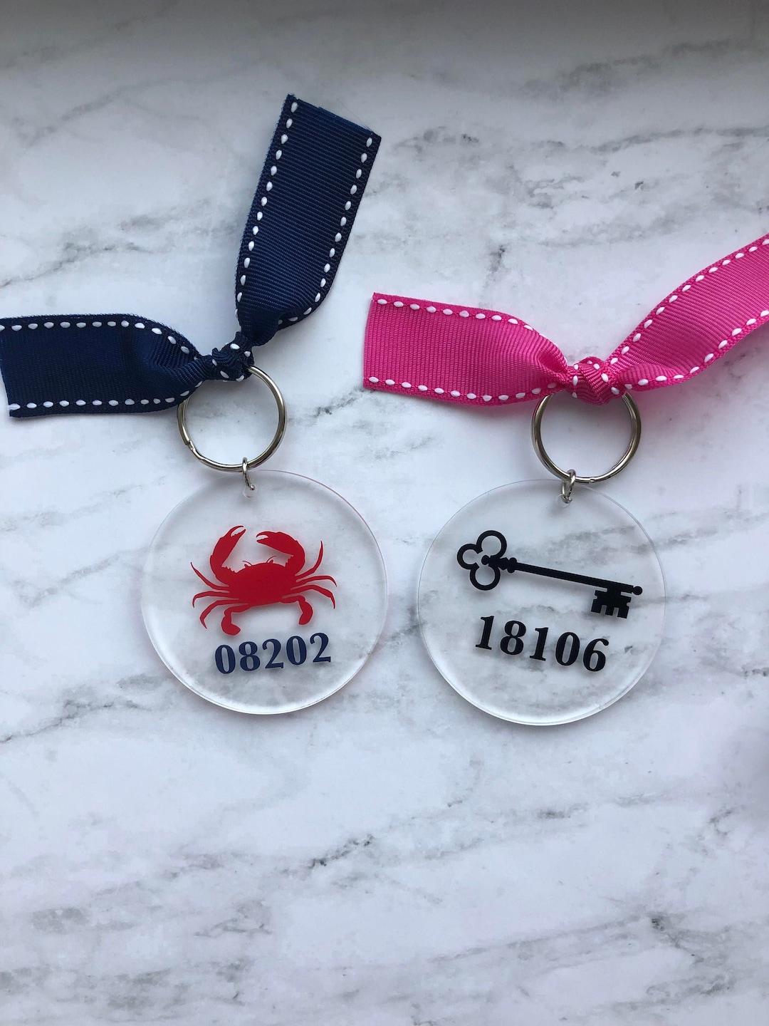 Vinyl Zip Code Keychain - Etsy