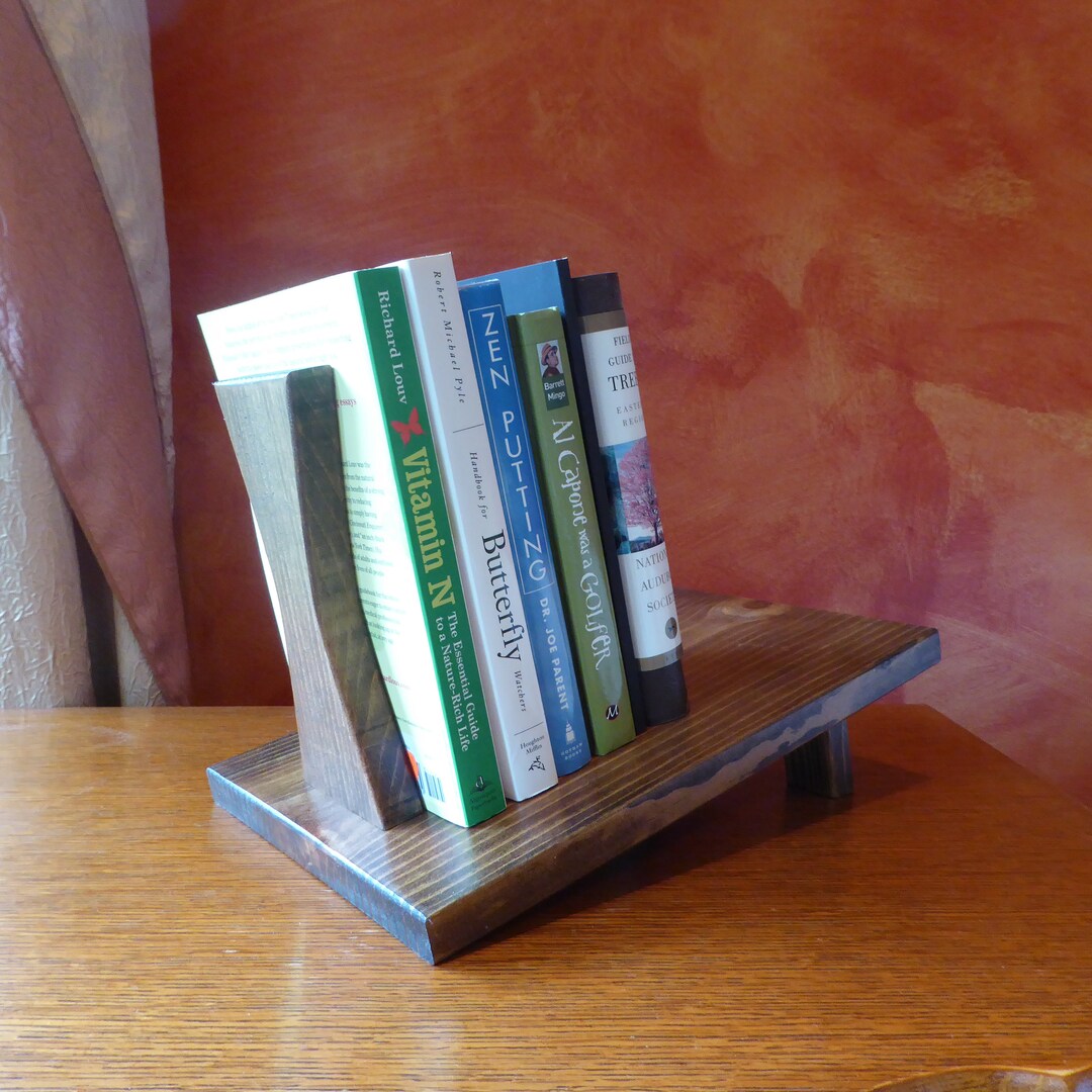 Nightstand Angled Book Holder, Bookshelf, Book Display, Book Ends ...