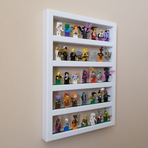 Minifigure Display Shelf - Display up to 40 Minifigs - Solid Wood ...