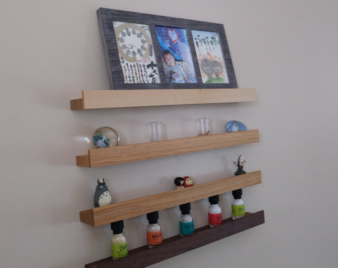 Hardwood 2” Deep Ledge Shelf – Refined, Minimal Design –picture Ledge ...