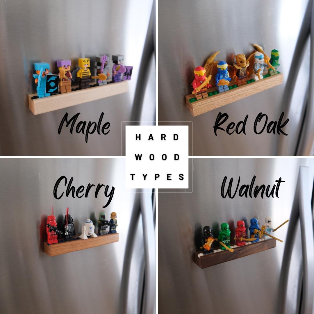 Fridge Minifigure Shelf for Minifigures, One (1) Shelf – Hardwoods ...