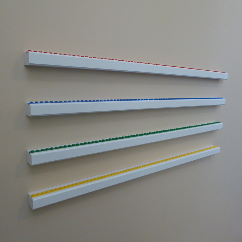 Floating Hardwood Minifigure Display Shelf ONE 1 White - Etsy