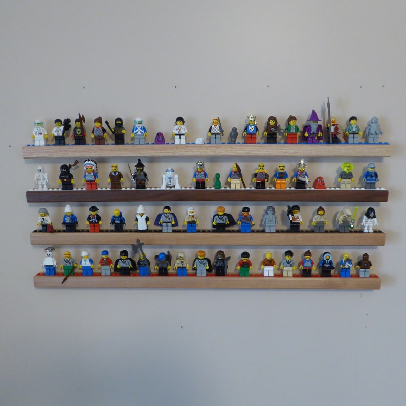 Floating Hardwood Minifigure Display Shelf ONE 1 Various - Etsy