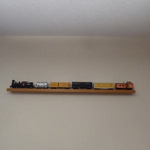 HO Scale Train Display Shelf – Solid Oak Floating Shelf – Choose Any ...