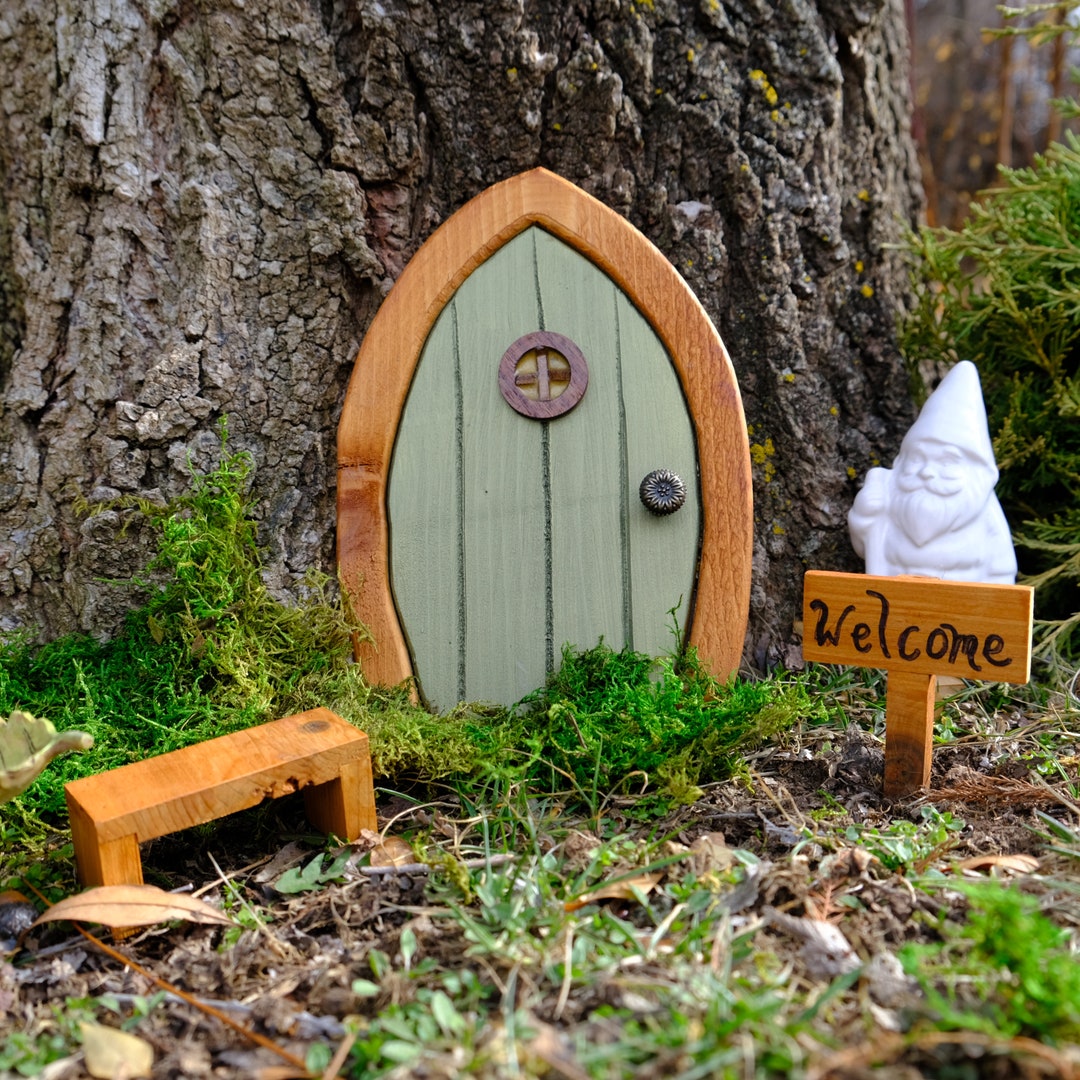 Fairy Door – “rocket” – Fairy Garden Set, Hobbit Hole, Gnome Home ...