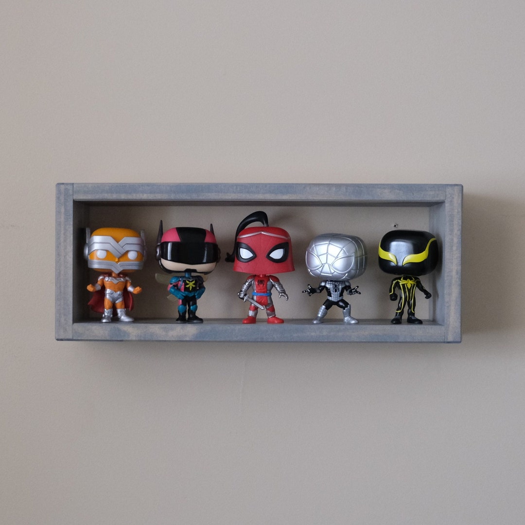 Display Shelf for Funko Pop Figures, Deep Shadow Box, Rectangular ...