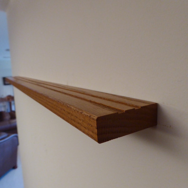 HO Scale Train Display Shelf – Solid Oak Floating Shelf – Choose Any ...
