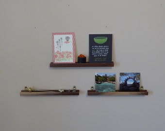 Walnut Picture Ledge - Etsy