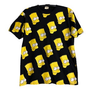 Vintage the Simpsons Bart Simpsons All Print T-shirt - Etsy