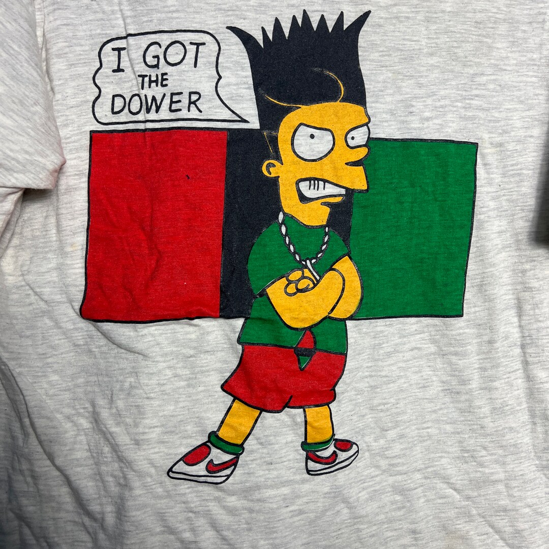 Vintage Bart Simpson Rasta Style Shirt Single Stich - Etsy
