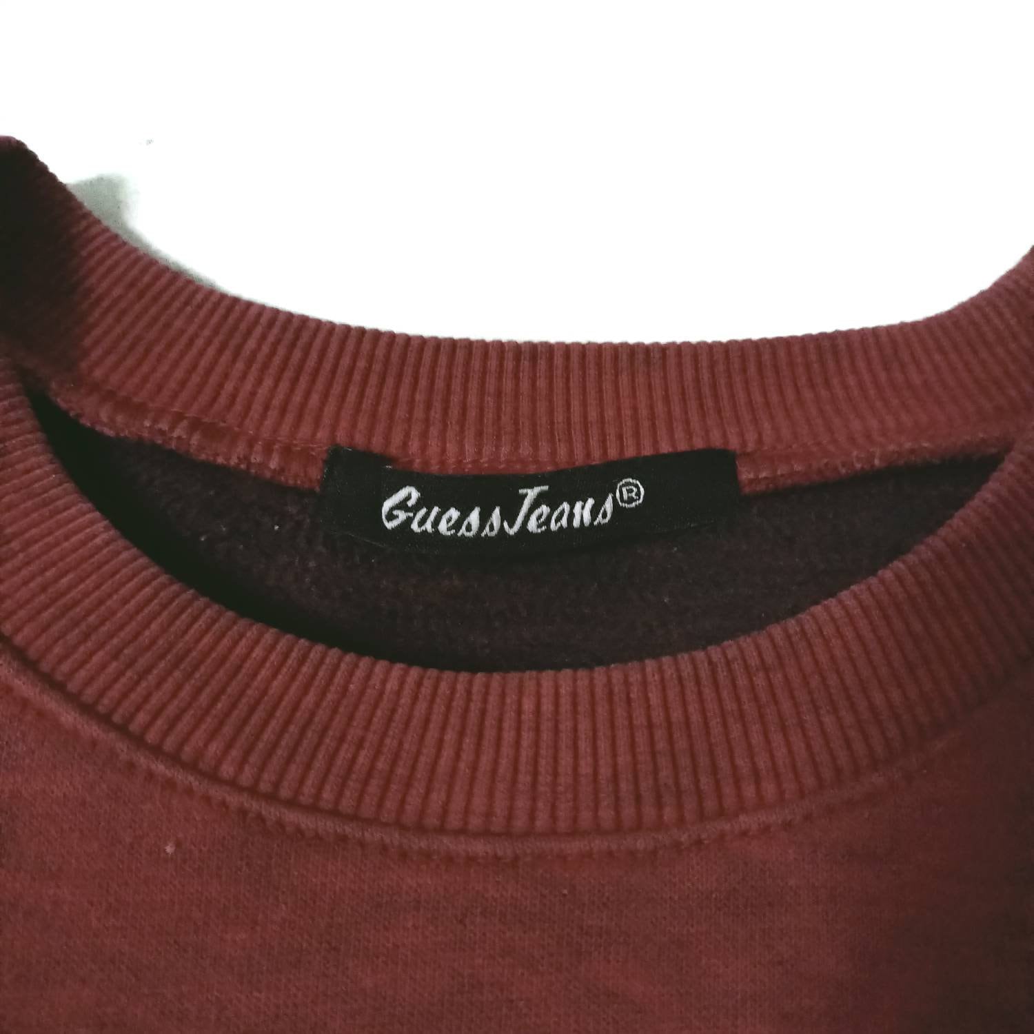 Guess Jeans Crewneck Sweatshirt Red Color - Etsy UK
