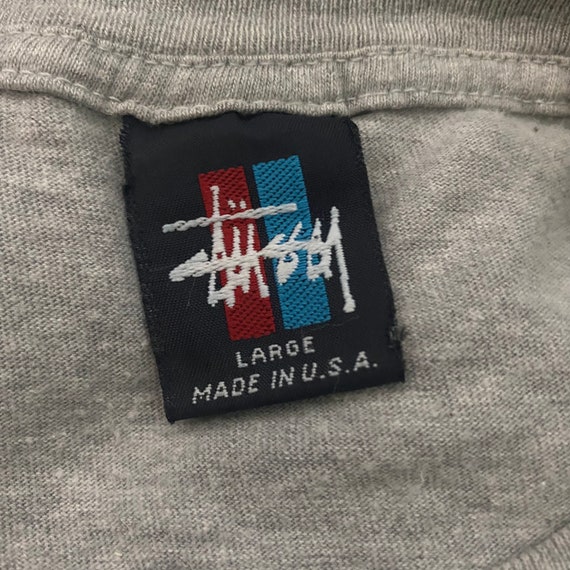 Vintage 90s Stussy Spell Out Shirt Made in USA - Gem