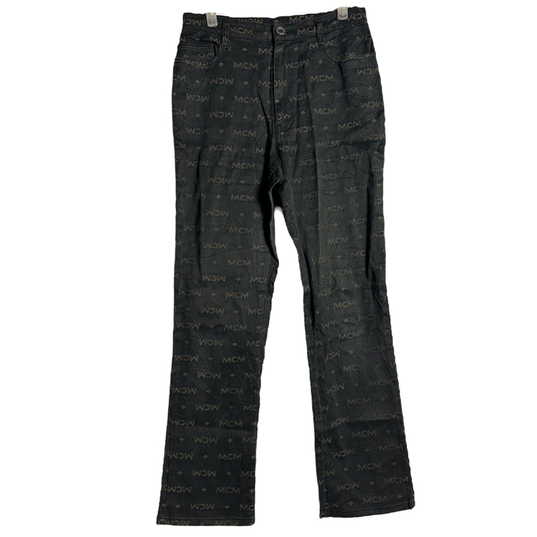 Vintage MCM Legere Monogram OVP Denim Jeans - Etsy