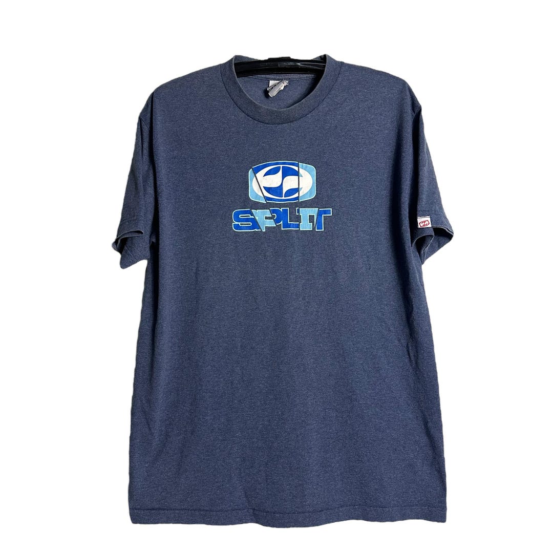 Vintage Split Skateboard Spell Out T-shirt - Etsy