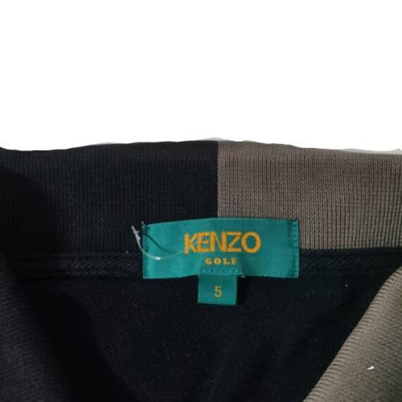 Vintage Kenzo Golf Polo Shirt Black Color - Gem
