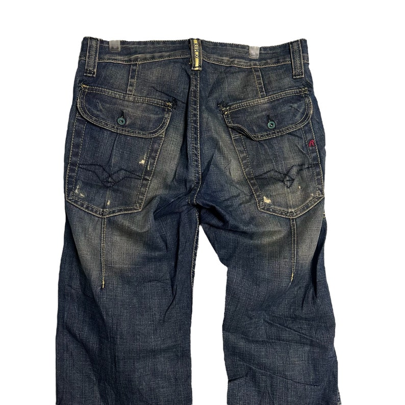 Vintage Replay Distress Denim Jeans - Etsy