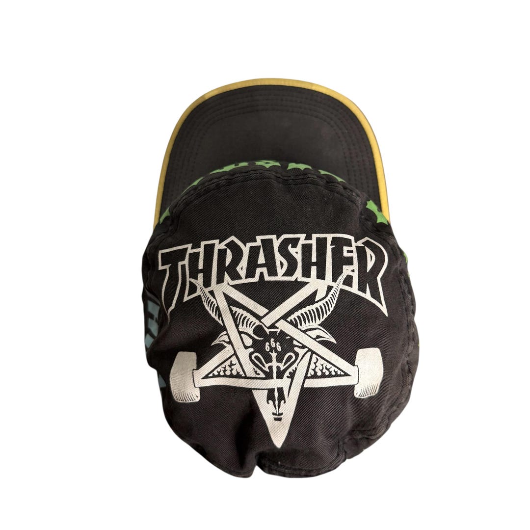 Vintage Trasher Magazine Skategoat All Print Patrol Cap Hat - Etsy