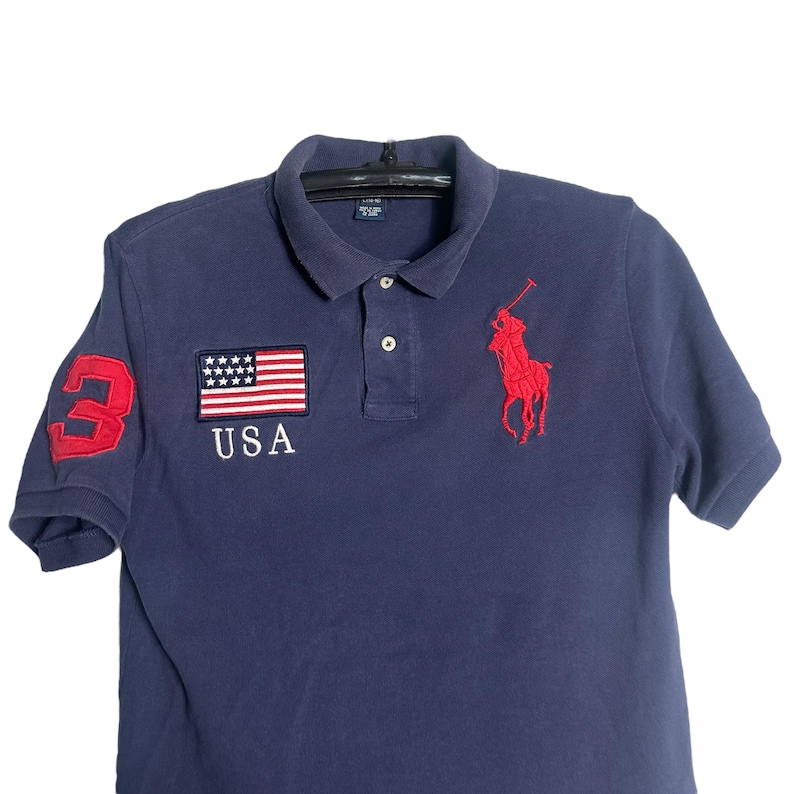 Vintage Polo Ralph Lauren USA #3 Polo Shirt - Etsy
