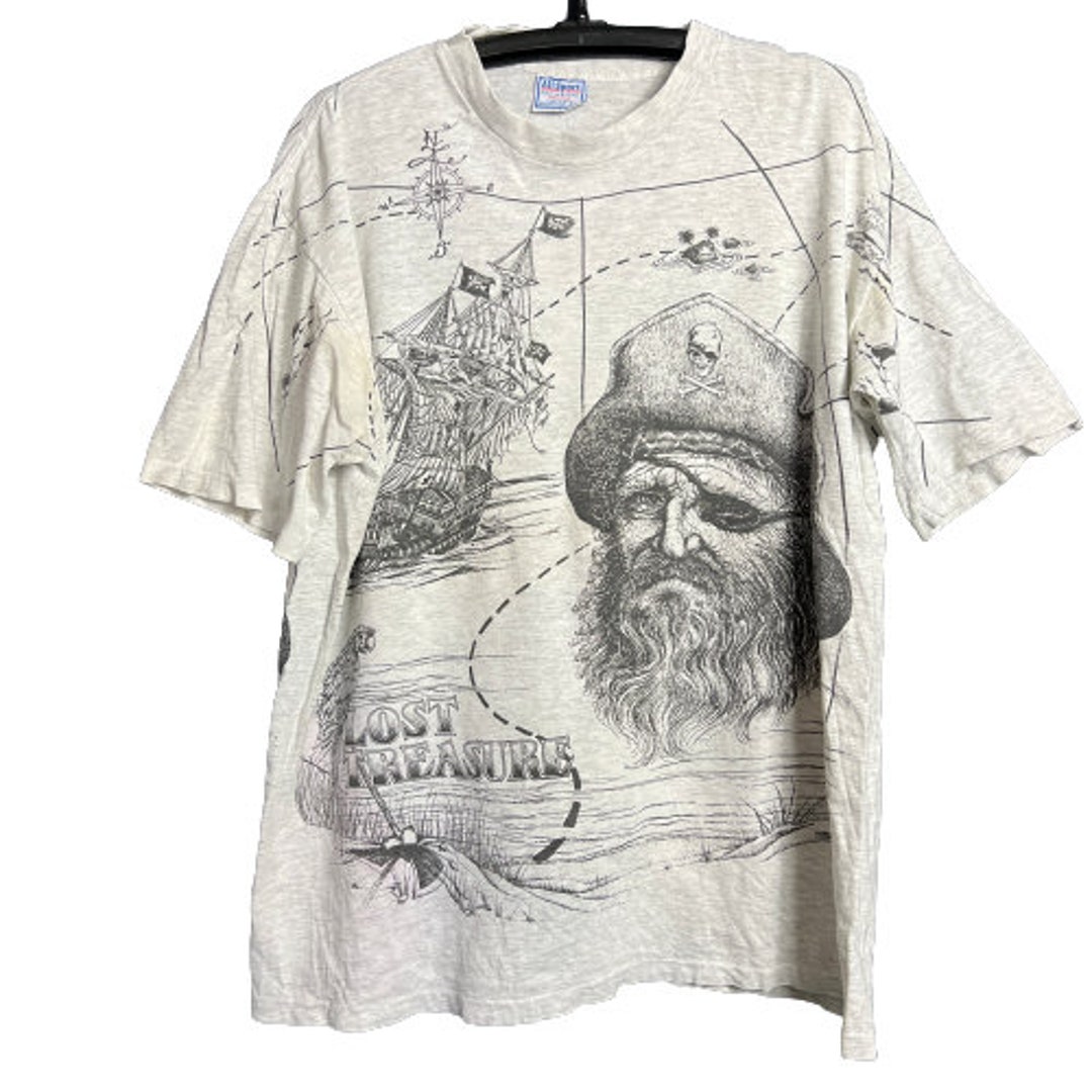 Vintage 90s Lost Treasure Map OVP Shirt Single Stich - Etsy