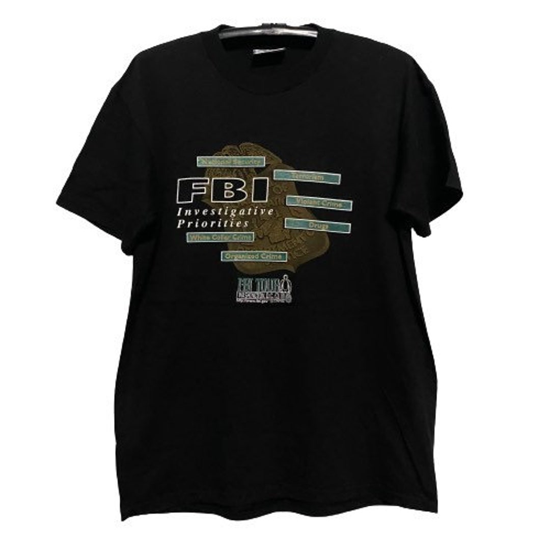 Authentic Vintage FBI Promo Shirt Black Color Made in USA - Etsy