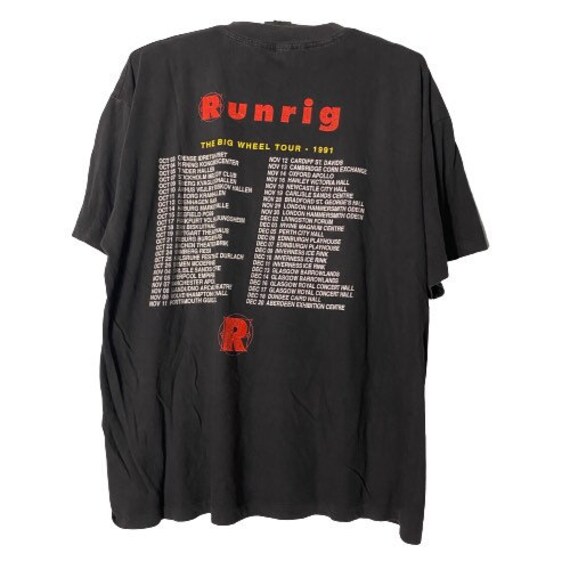Authentic Vintage 90s Runrig Band The Big Wheel Tour … - Gem