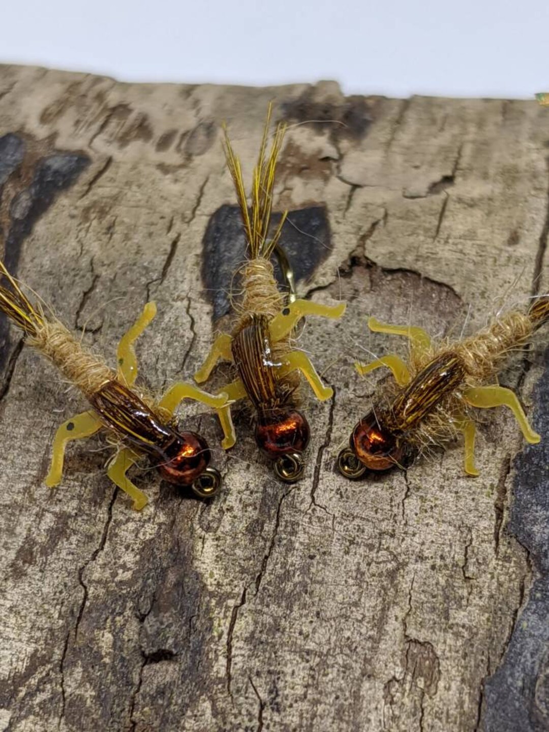 3ea Tan Mayfly Nymphs - Etsy