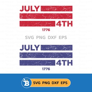 4th of July 1776 Distressed Flag SVG Files for Cricut - Etsy