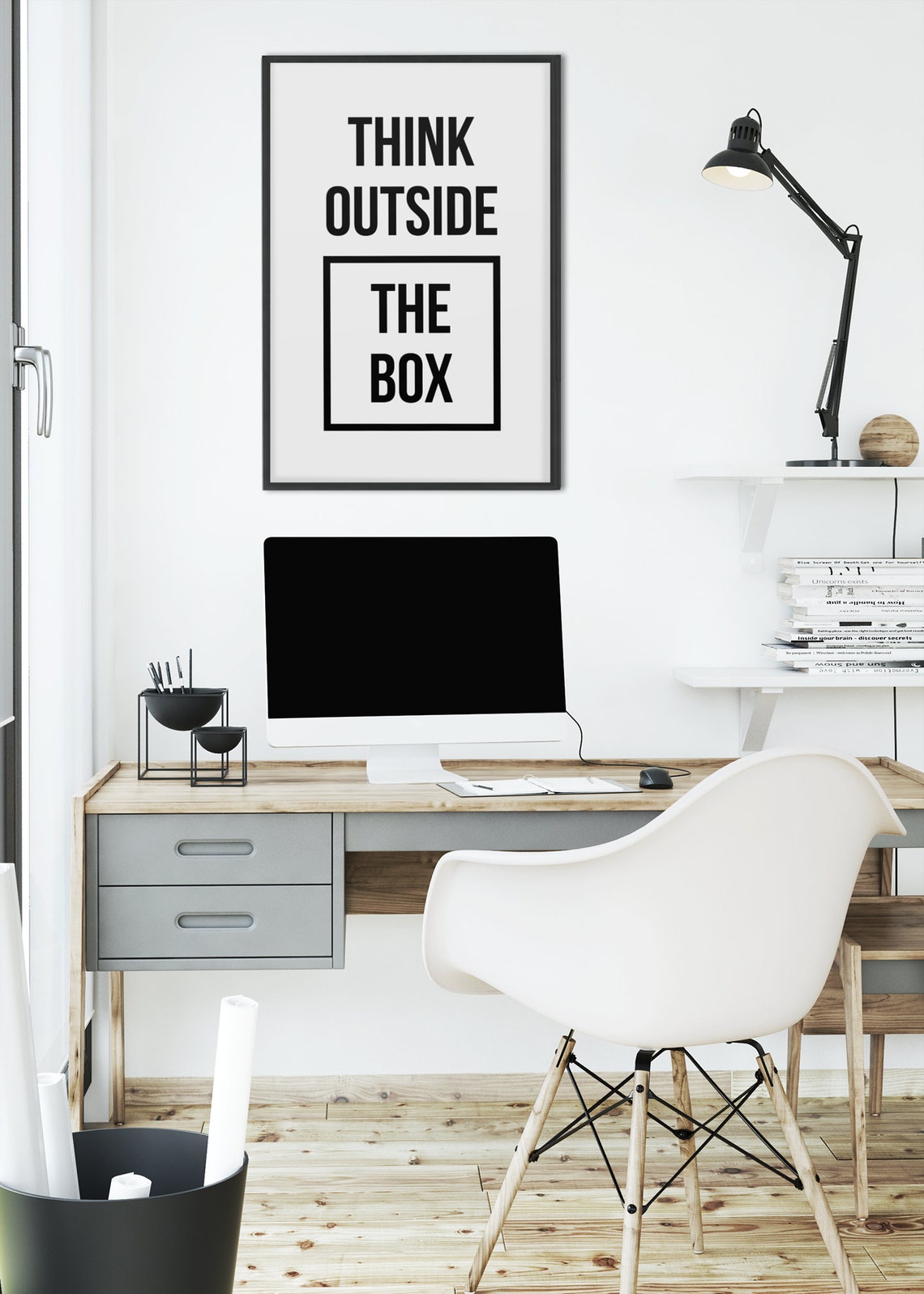 Think Outside the Box Printable Wall Art Digital Print - Etsy