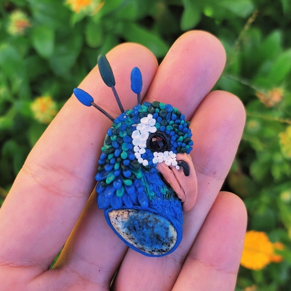 Polymer Clay Peacock - Etsy