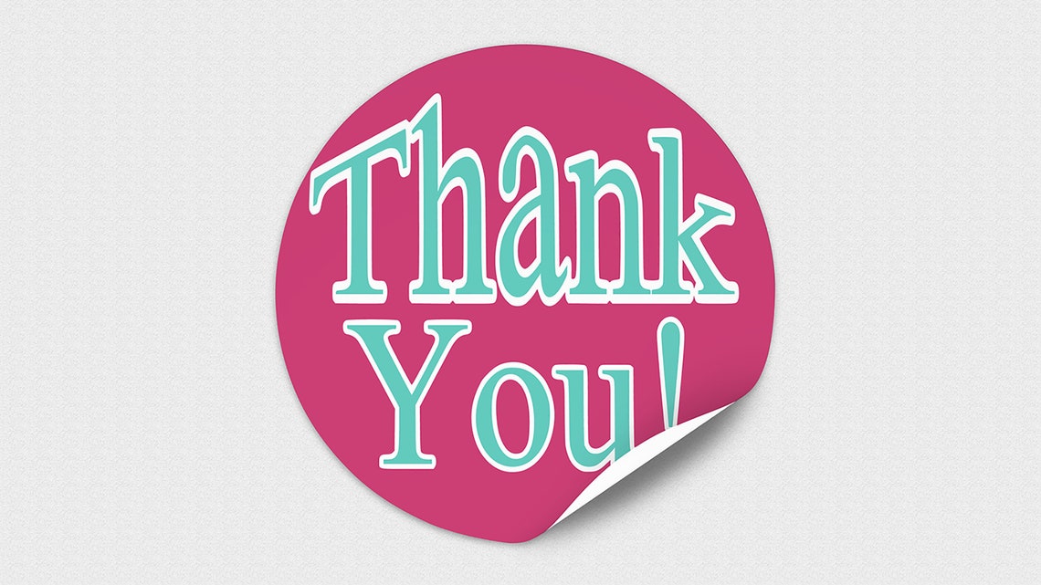 Stickers- Thank You Customer Appreciation Stickers-add to Packages-fun ...