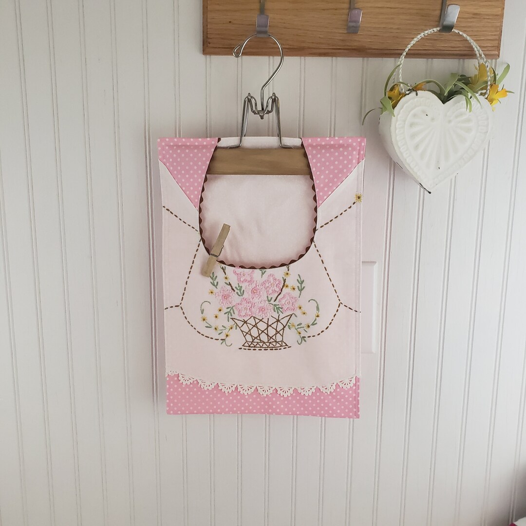 Clothes Pin Bag Peg Bag Cotton Clothes Pin Bag Vintage Clothes Pin Bag ...