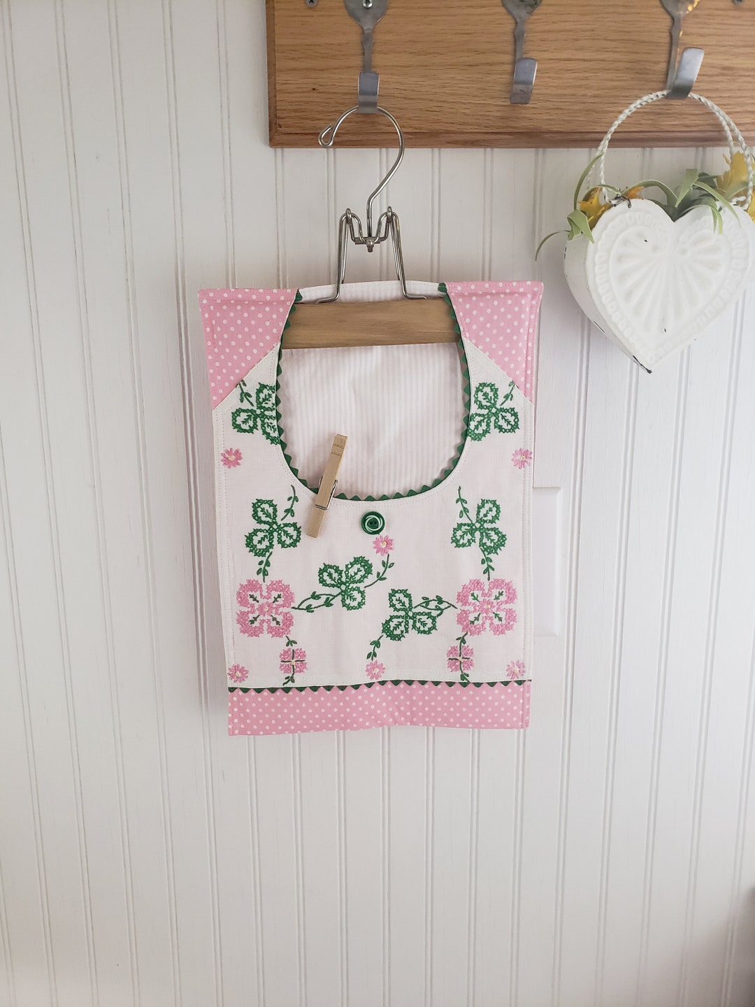 Clothes Pin Bag Peg Bag Cotton Clothes Pin Bag Vintage Clothes Pin Bag ...