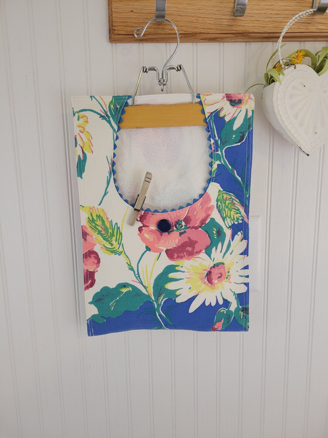 Clothes Pin Bag Peg Bag Cotton Clothes Pin Bag Vintage Clothes Pin Bag ...