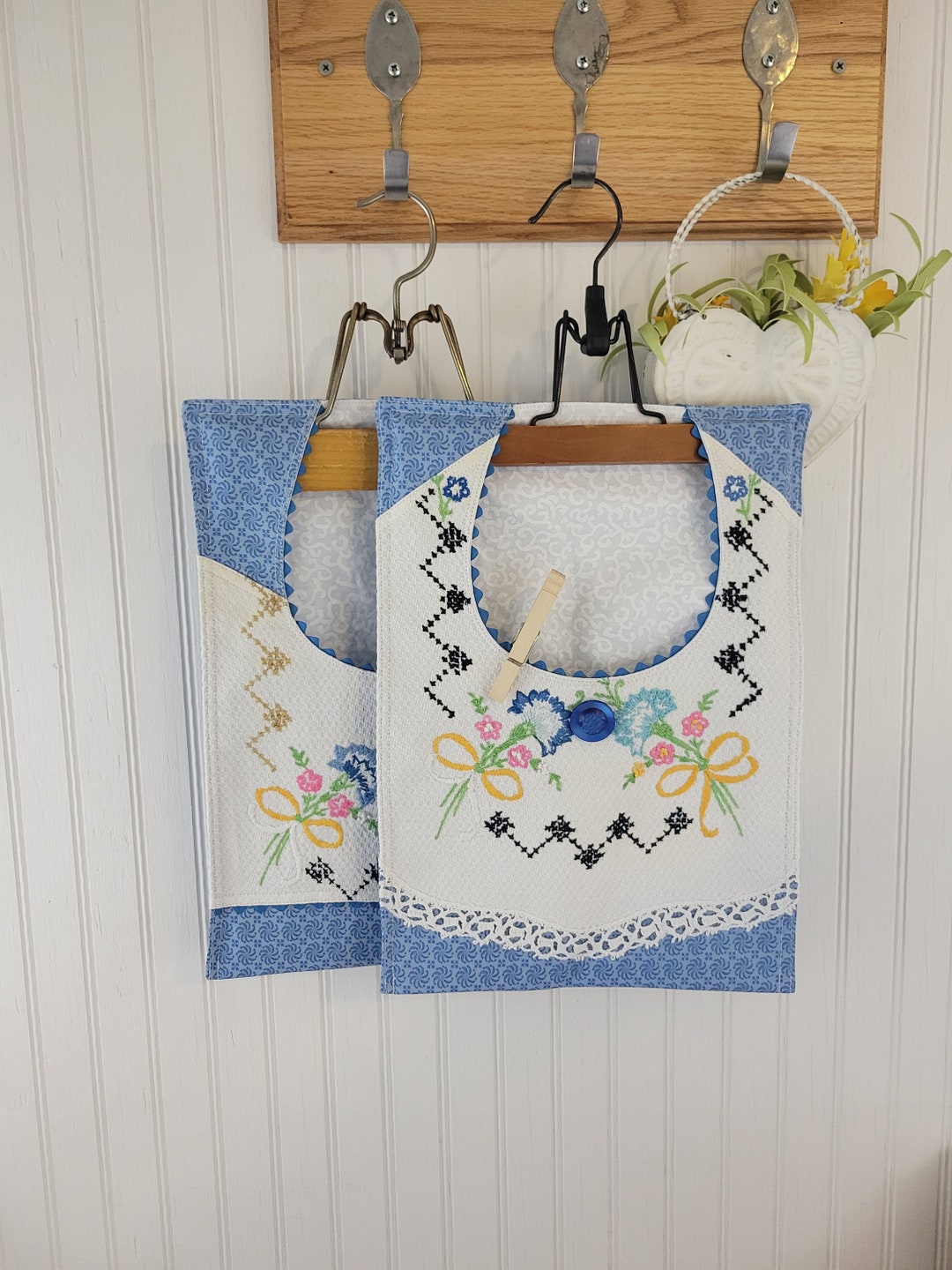 Clothes Pin Bag Peg Bag Cotton Clothes Pin Bag Vintage Clothes Pin Bag ...