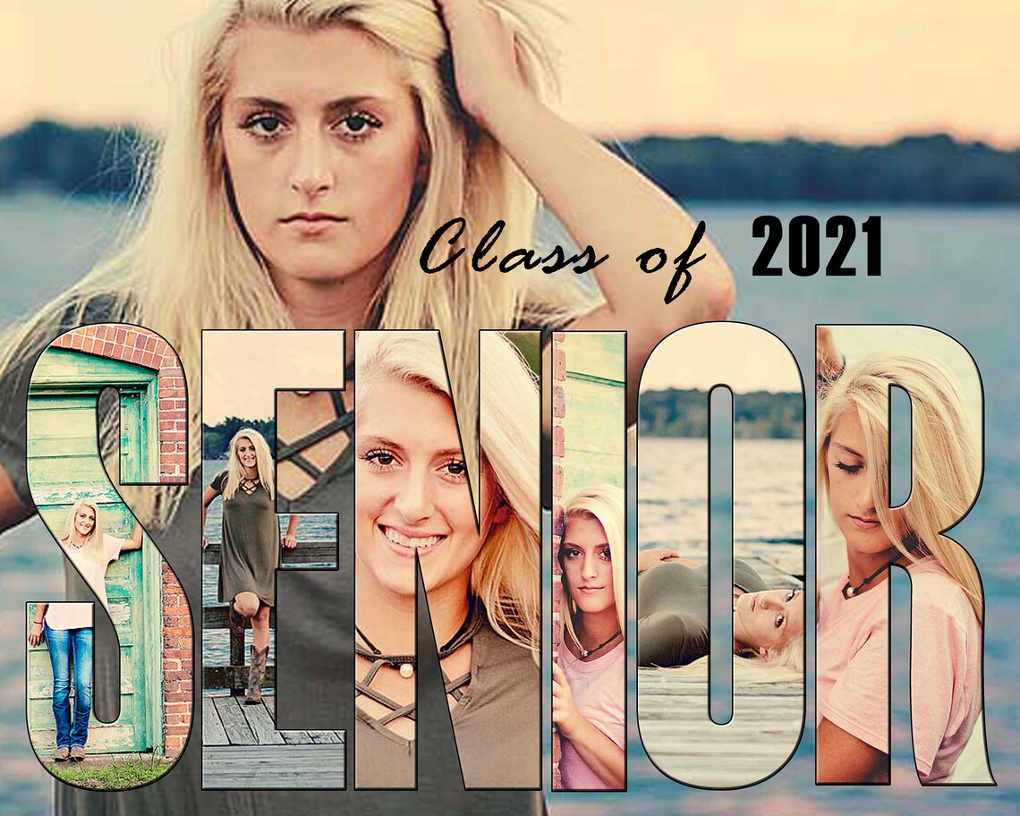 Senior Photoshop Template Word Overlay Graduation Senior - Etsy