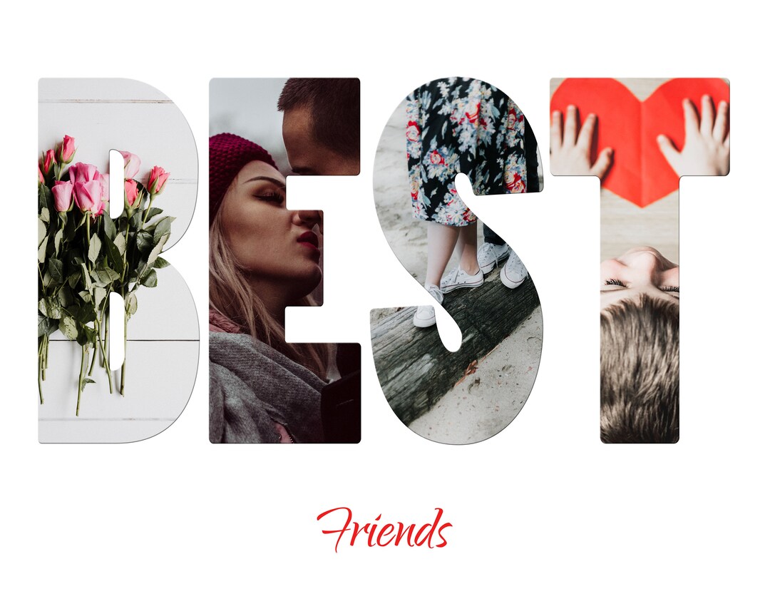 Best Friend Photoshop Template - Etsy