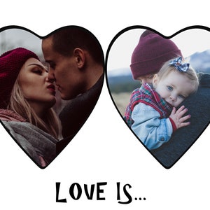 Valentine's Day HEART Photoshop Template - Etsy