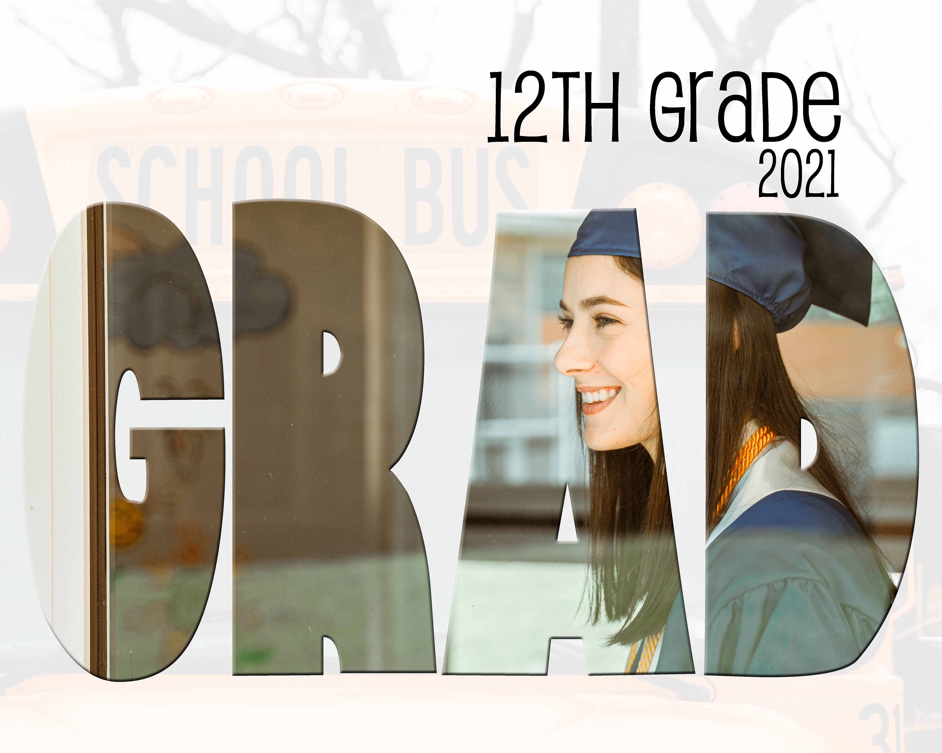 2021 Grad Photo Collage Photoshop Template Elementary - Etsy