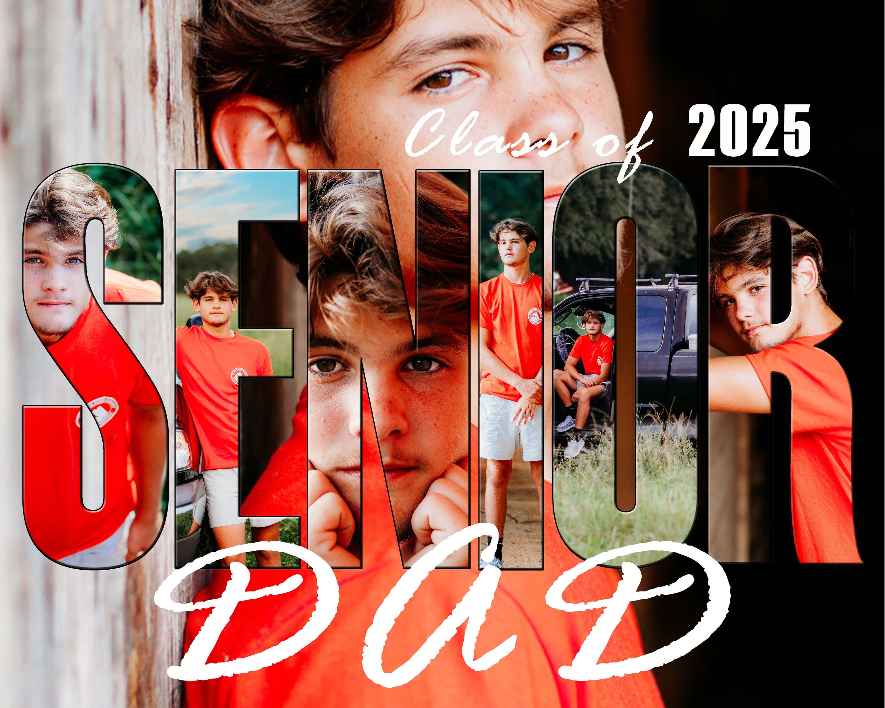 Senior Class of 2022, 2023, 2024, 2025 Mom, Dad Photoshop Template - Etsy